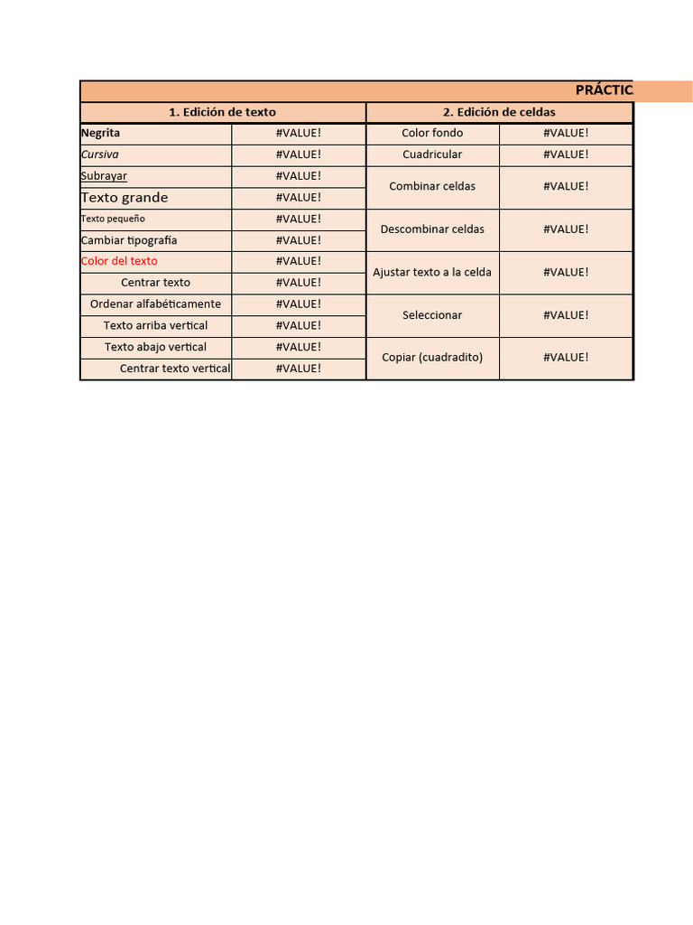 Práctica Excel 2 | PDF