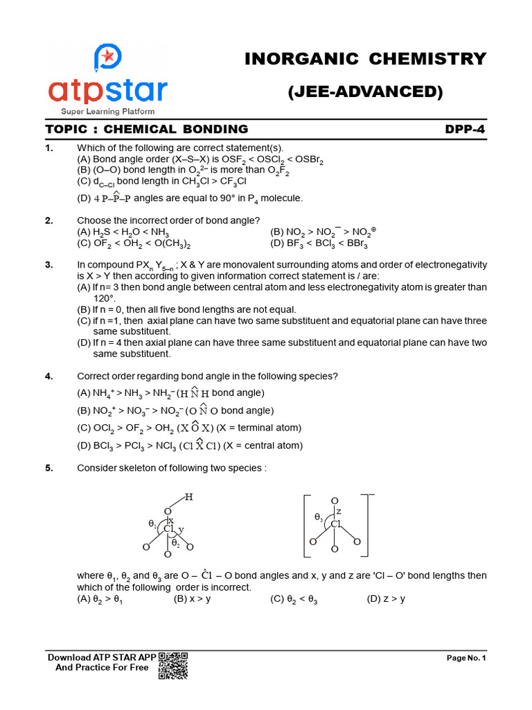 Chem Bond 1 | PDF | Chemical Polarity | Chemical Bond