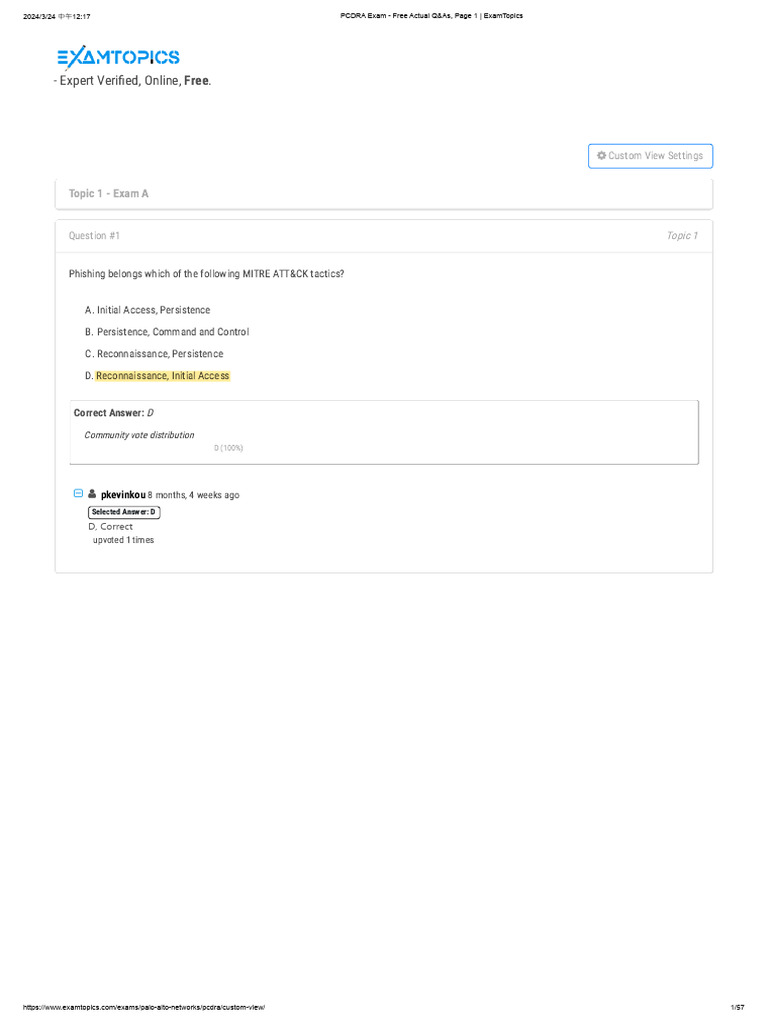 PCDRA Exam - 20240324 | PDF | Ransomware | Malware