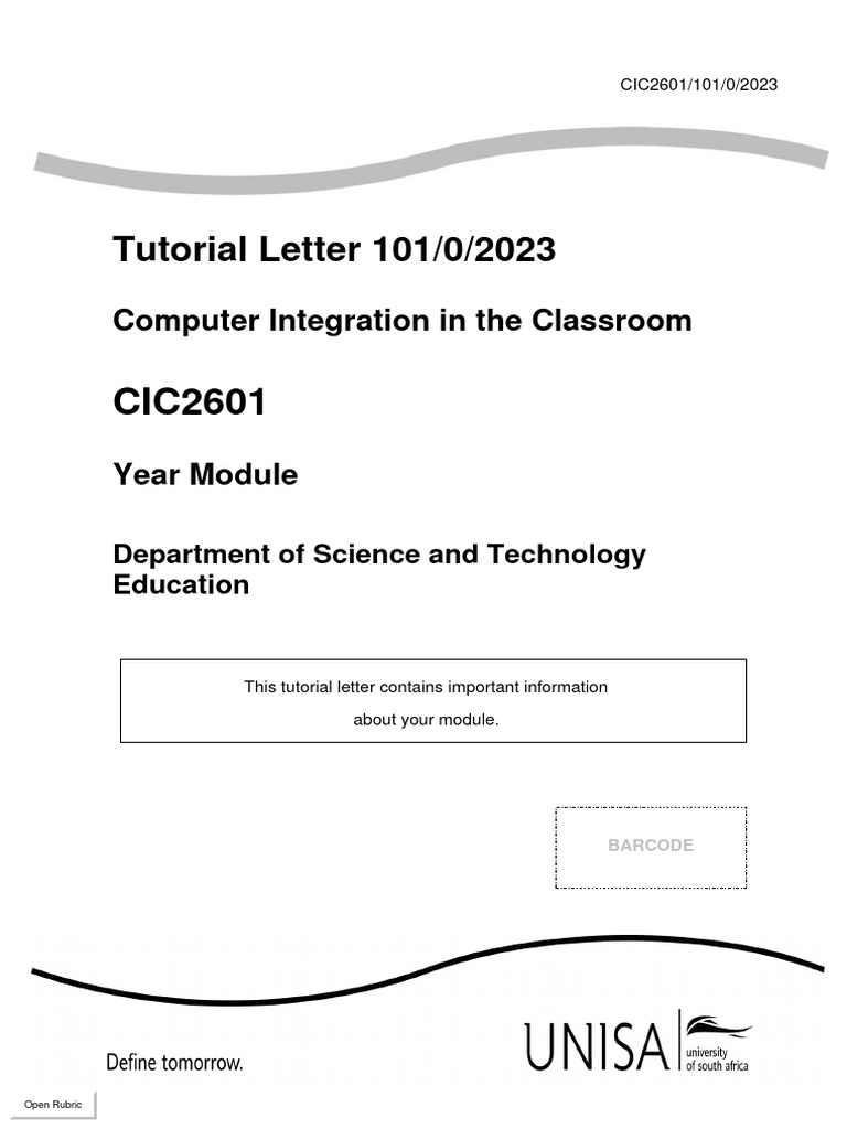 Cic2601 2023 TL 101 0 B (70636) | PDF | Educational Technology | Libraries