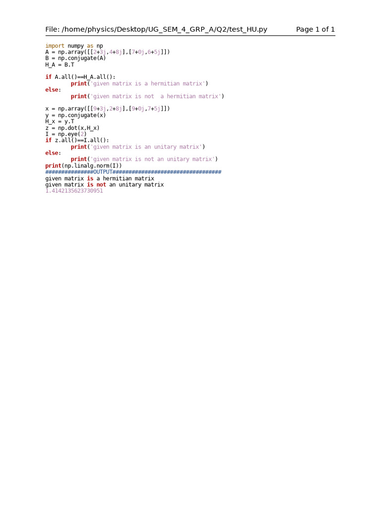 Test HU - Py | PDF
