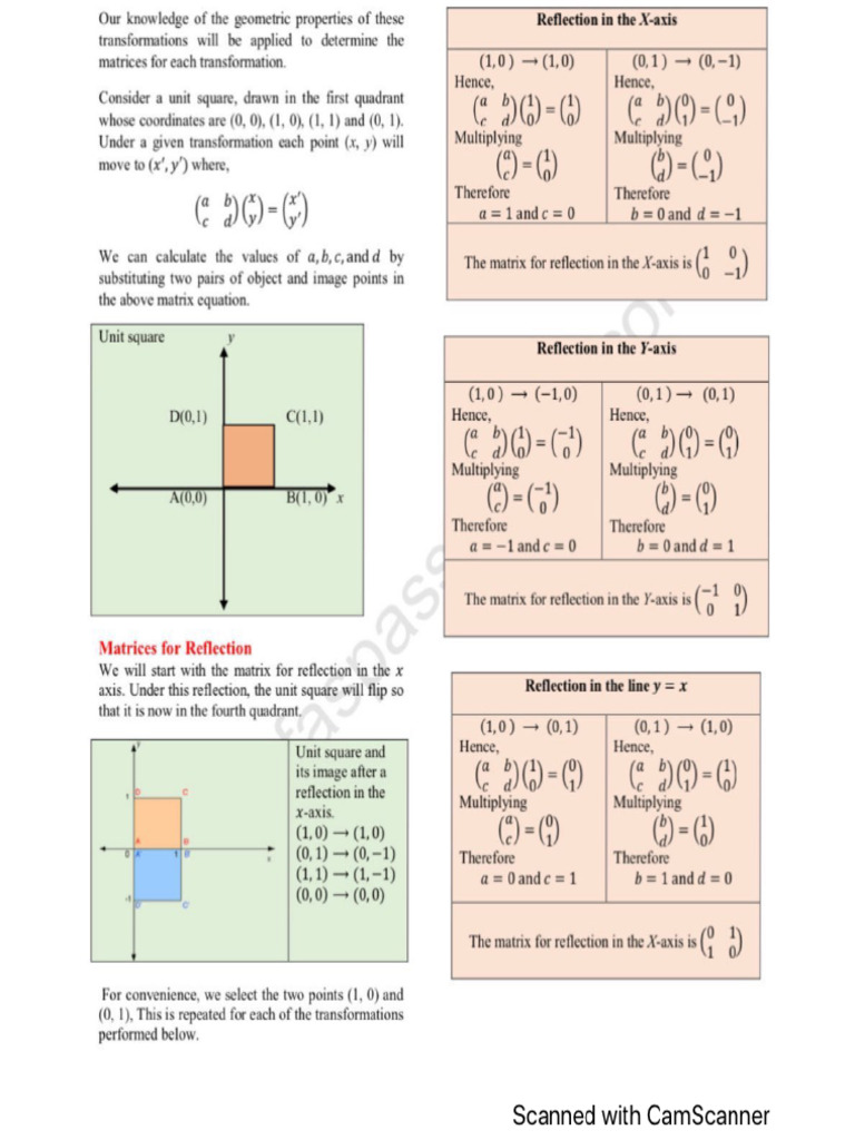 Matrix Transformation Pdf