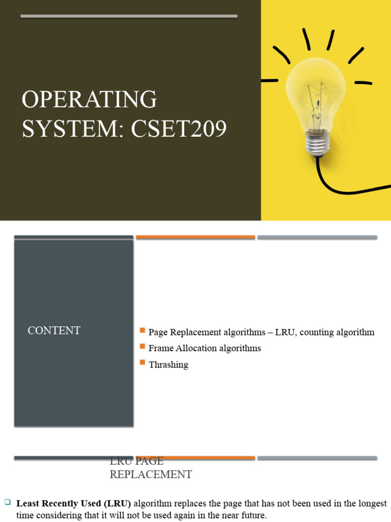 Page Replacement & Thrashing Guide | PDF | Computer Programming | Algorithms And Data Structures
