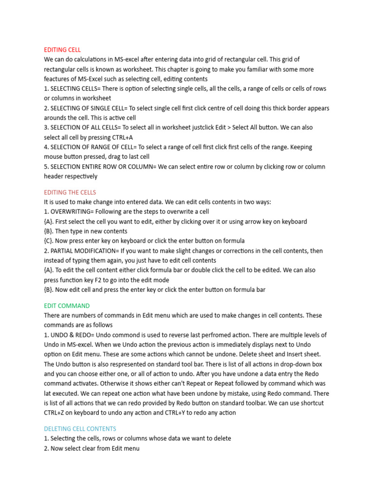 Microsoft Excel Pdf Software Computing