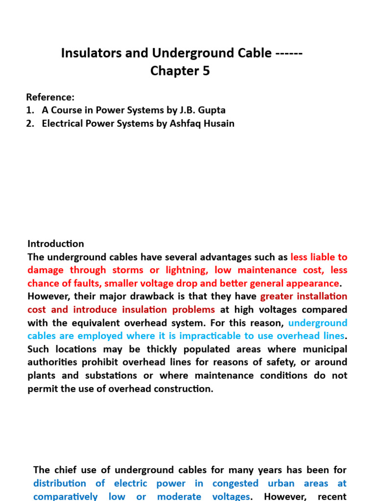 Under Ground Cable | PDF | Insulator (Electricity) | Materials