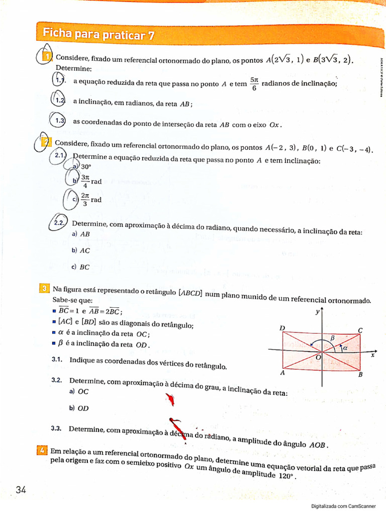 11º Max11 C. A. PG 34 e 35 Geometria Inicio | PDF