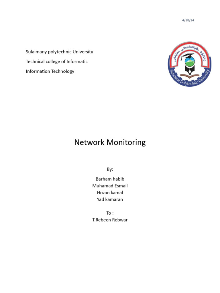 Sulaimany Polytechnic University | PDF | Computer Network | Application Software