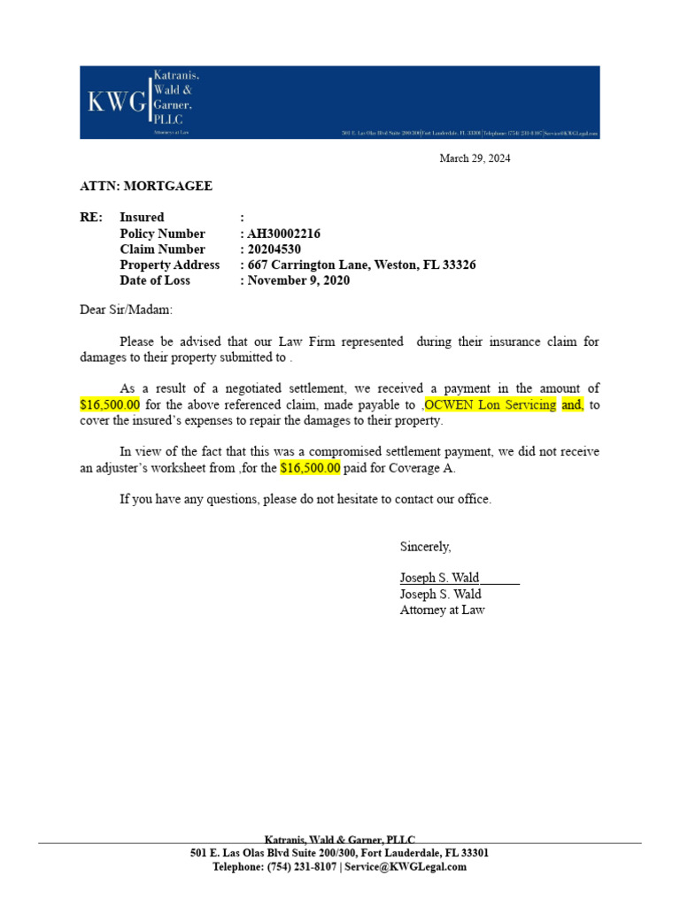 Mortgage Letter | PDF