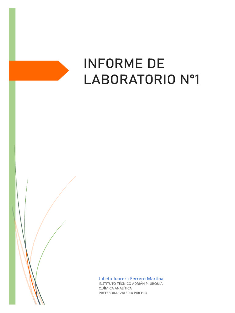INFORME DE LABORATORIO N°1 (Titulacion Ac Base / Medir PH) | Descargar gratis PDF | Ph | Ácido ...