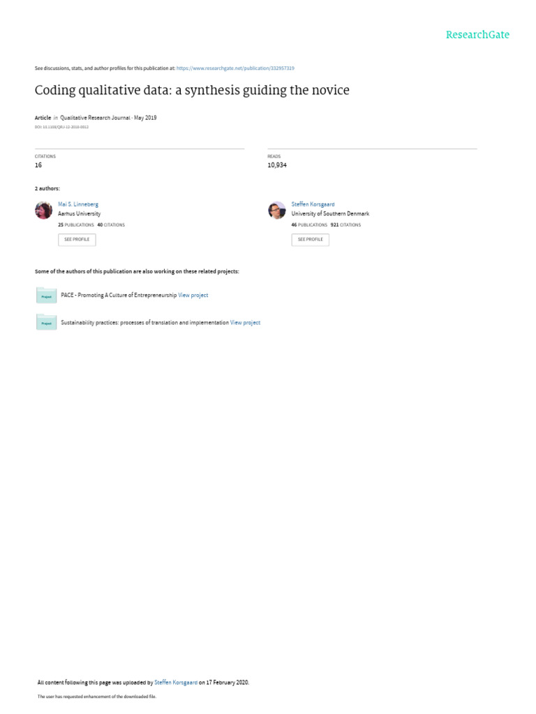 Coding Qualitative Data | PDF | Qualitative Research | Data