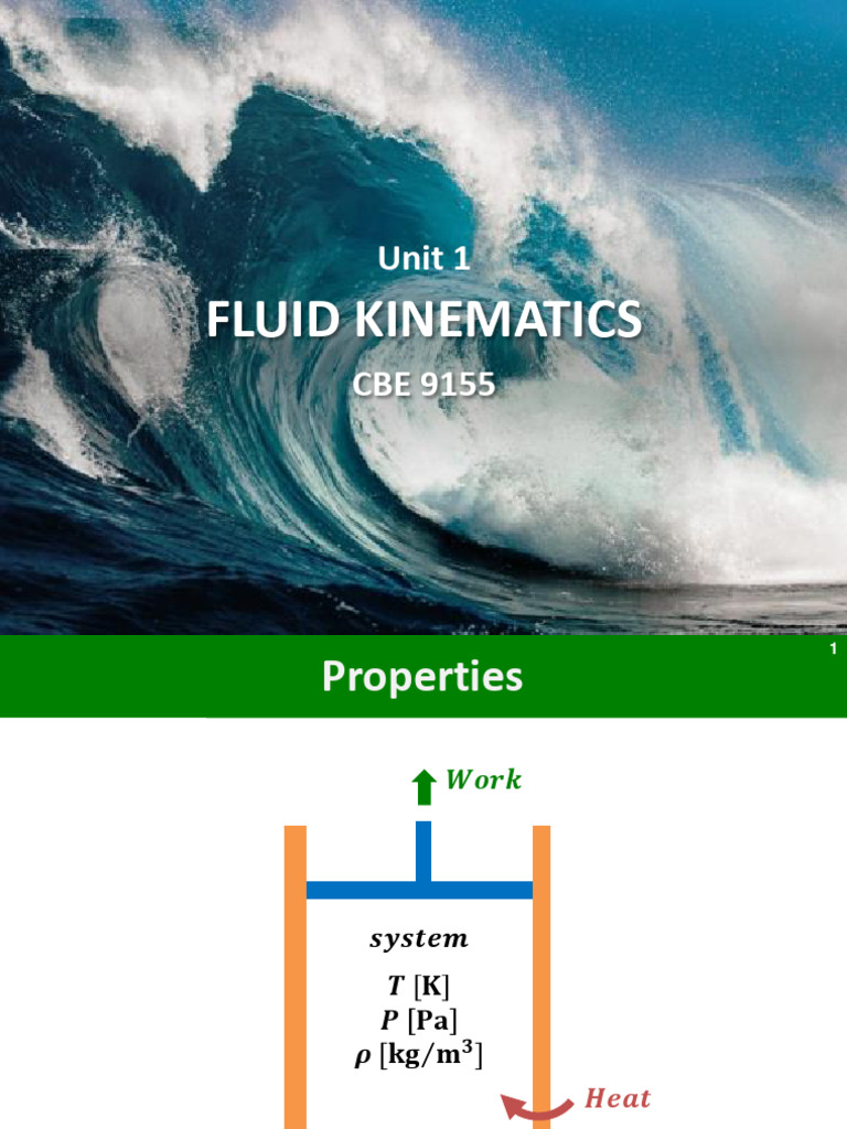 Lecture 02 - Describing Flows | PDF | Continuum Mechanics | Dynamics (Mechanics)