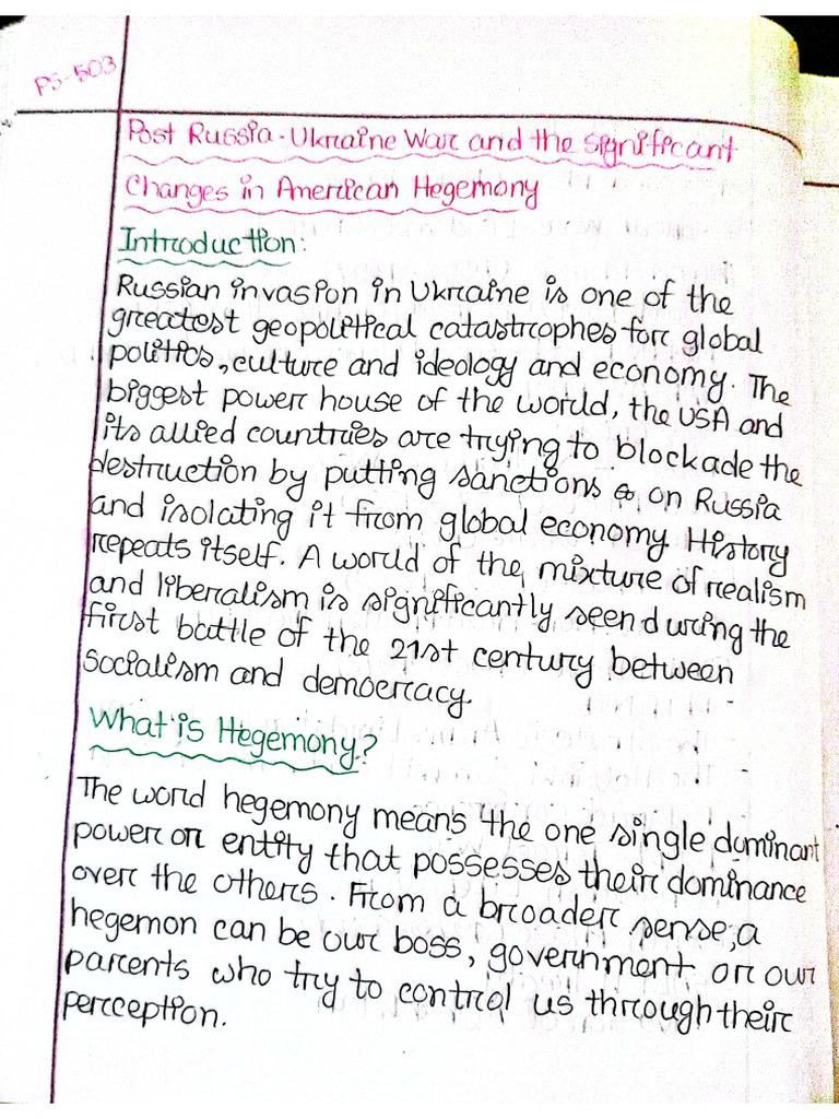 American Hegemony | PDF