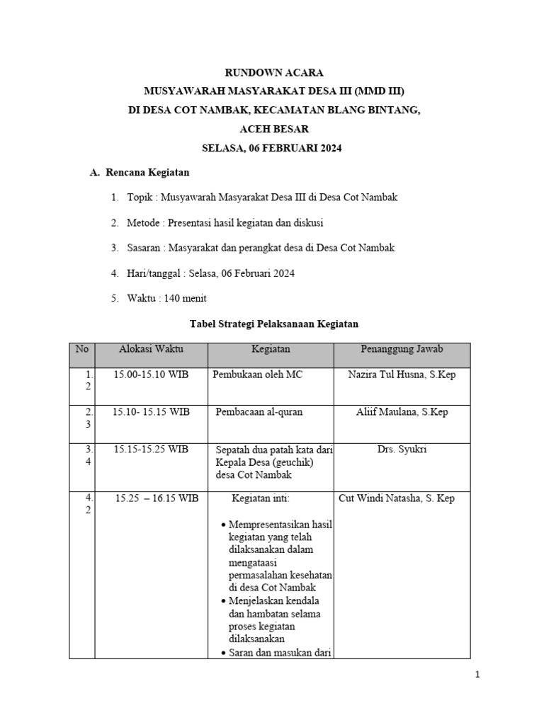 Rundown MMD III | PDF