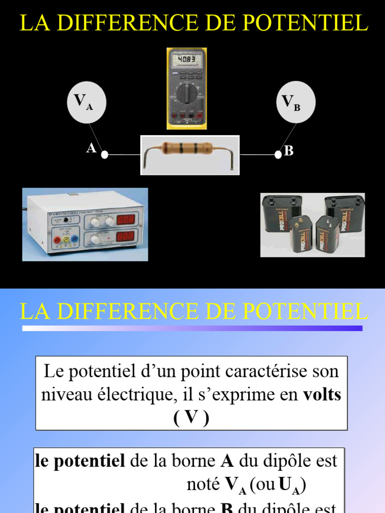 La Différence de Potentiel | PDF