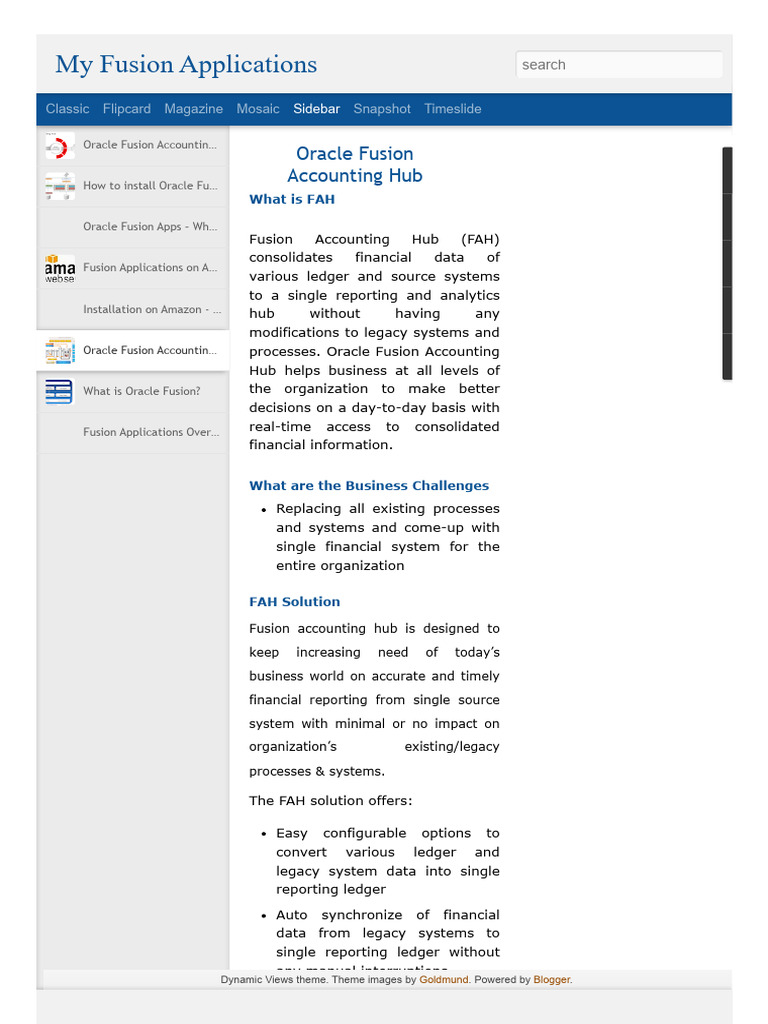 Oracle Fusion Accounting Hub - My Fusion Applications | PDF ... Oracle Fusion Accounting Hub - My Fusion Applications | PDF ...