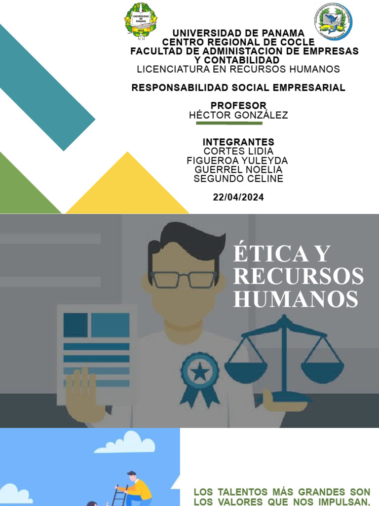 Etica y Recursos Humanos | PDF | Gestión de recursos humanos | Business
