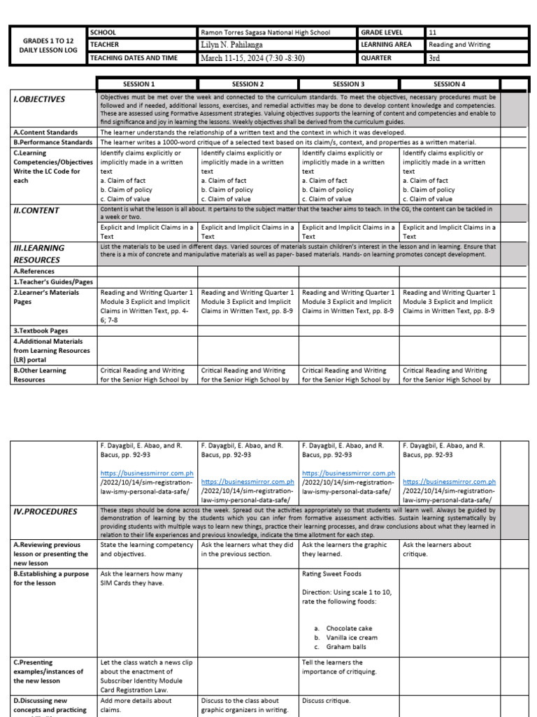 Types of Claims 2 | Download Free PDF | Learning | Behavior Modification