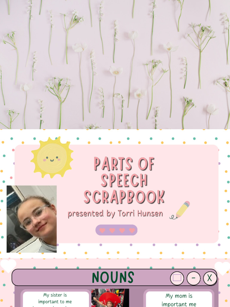 Parts of Speech Scrapbook | PDF