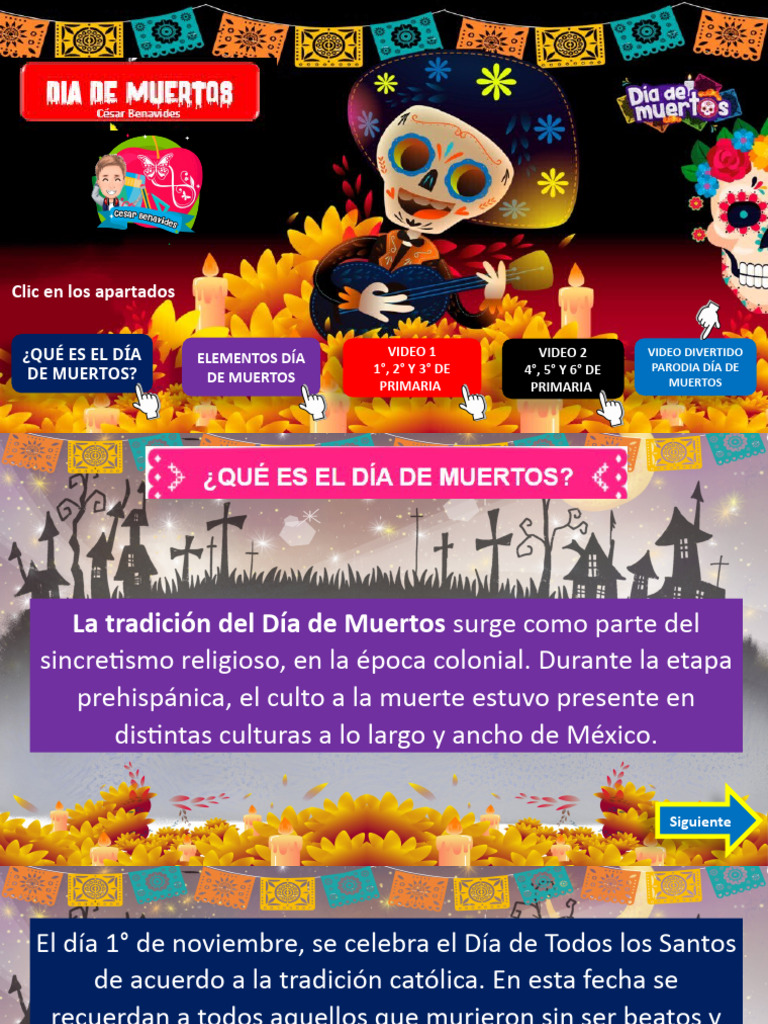 ? Día de Muertos Interactivo César Benavides | PDF