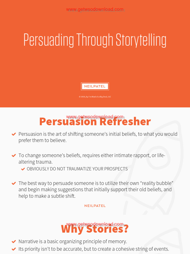 6-1 Persuading-Through-Story | PDF | Memory | Persuasion