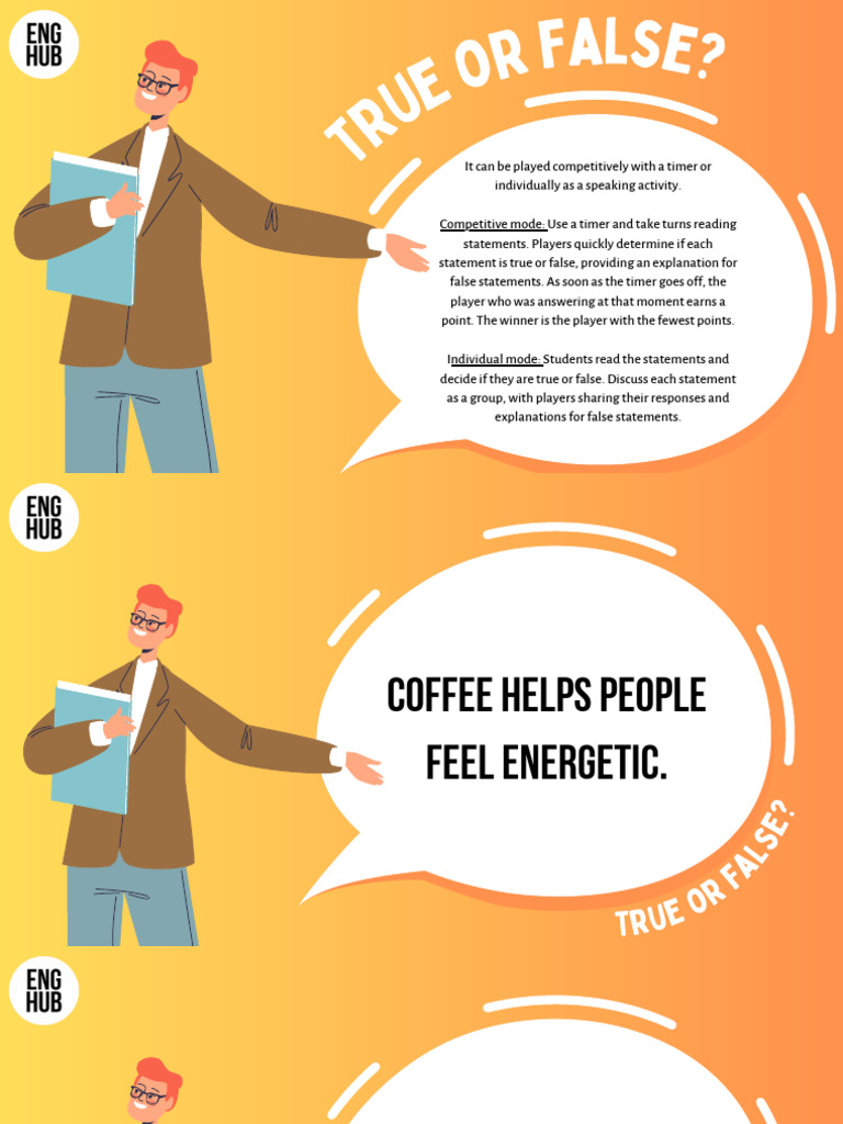 A1-A2 TRUE OR FALSE CHALLENGE (50 Statements) | PDF
