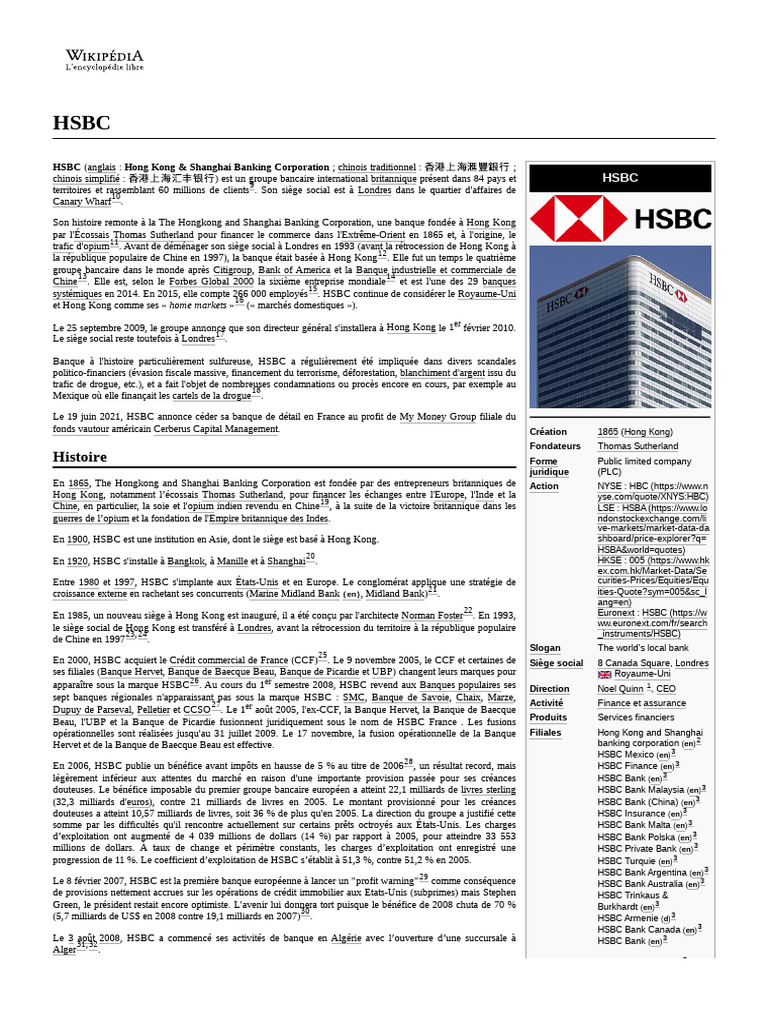HSBC | PDF | HSBC | Banques