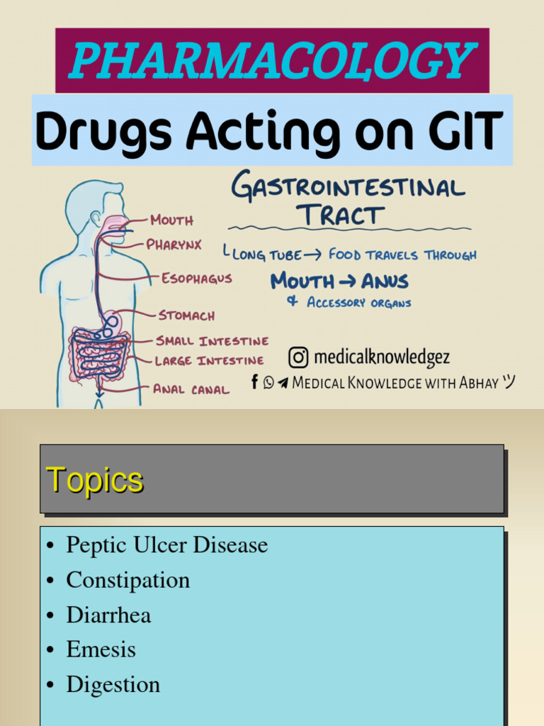 GIT DrUgs | PDF | Gastroenterology | Drugs