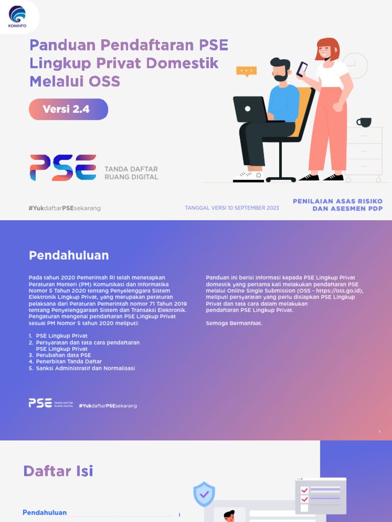 Panduan Pendaftaran PSE Domestik | PDF