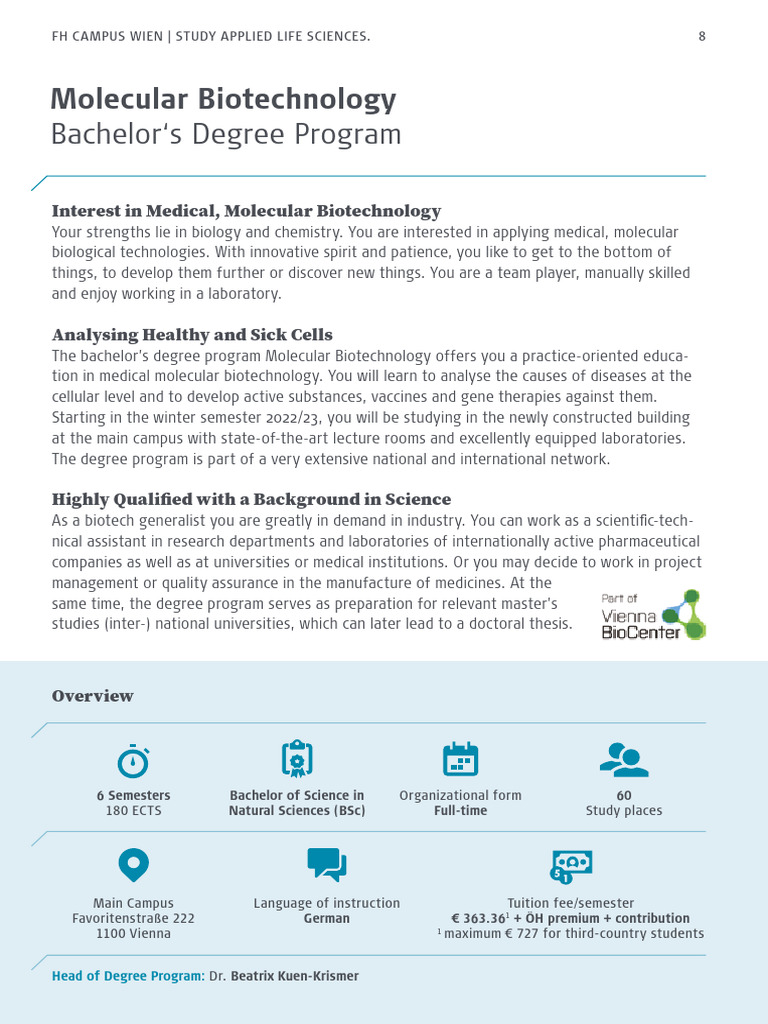 Infofolder Molecular Biotechnology Bac en | PDF | Biotechnology ...