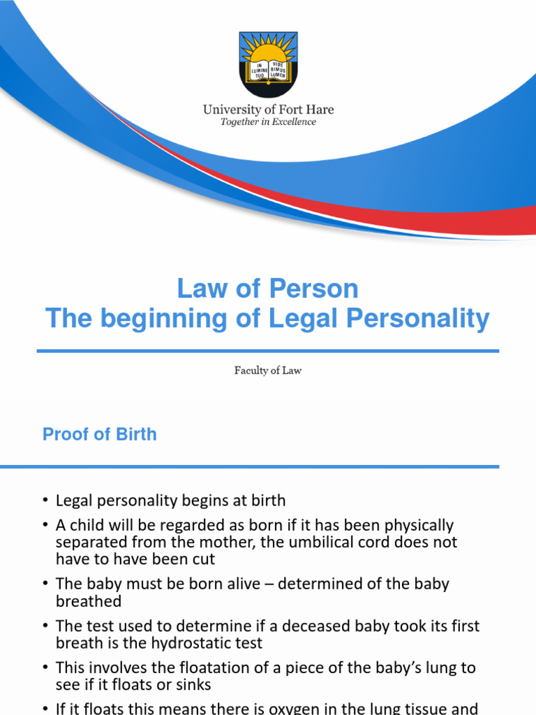 The Beginning of Legal Personality | PDF | Justice | Crime & Violence