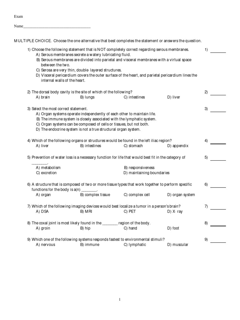 Test Bank Human Anatomy and Physiology | PDF | Acid | Chemical Reactions