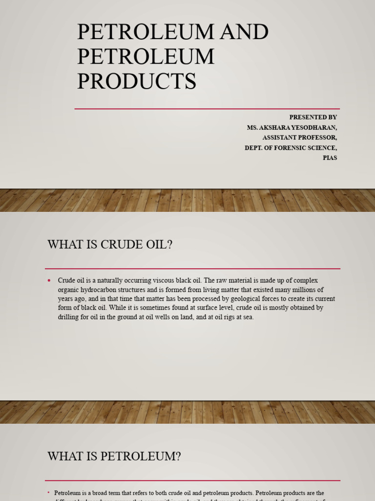 Understanding Crude Oil and Petroleum Products | PDF | Cracking ...
