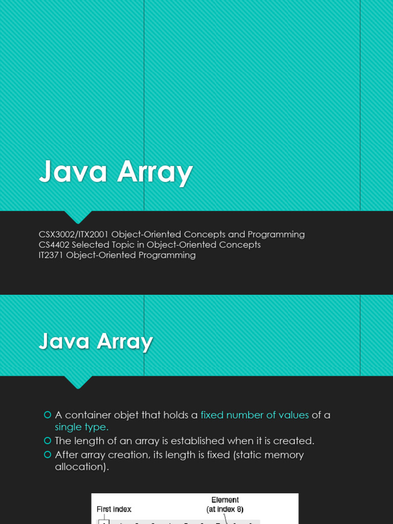 04a Array | PDF | Data Type | Variable (Computer Science) 04a Array | PDF | Data Type | Variable (Computer Science)