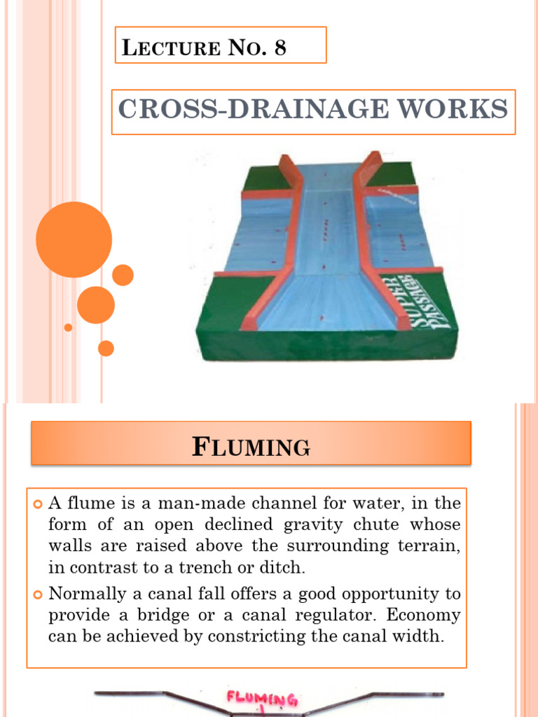 Types of Cross-Drainage Works Explained | PDF | Canal | Drainage