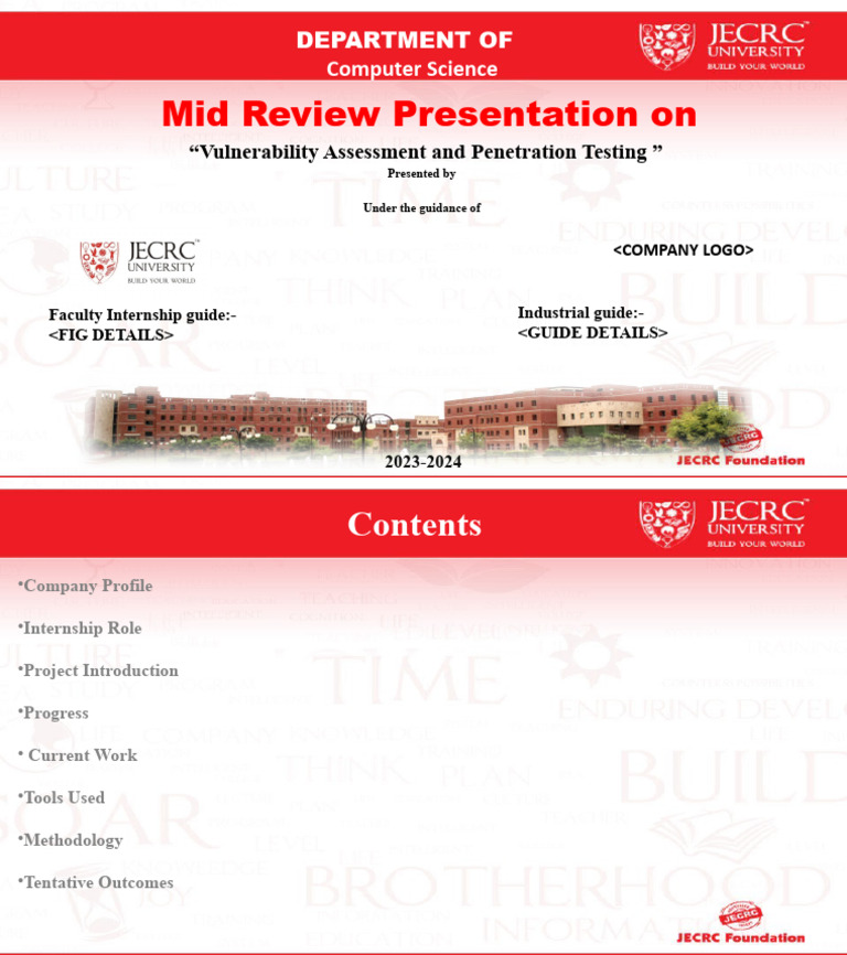 Mid Review Presentation PPT Format | PDF