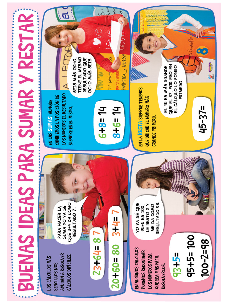 Poster Suma y Resta, Ediba | PDF