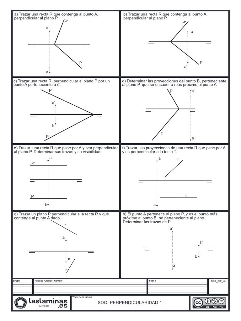 1 - Perpendicularidad | PDF | Perpendicular | Geometria clasica