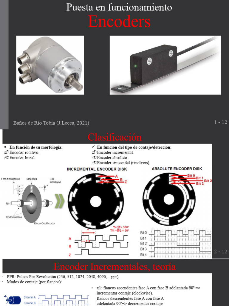 Presentación Encoders | PDF | Ingeniería Informática | Informática