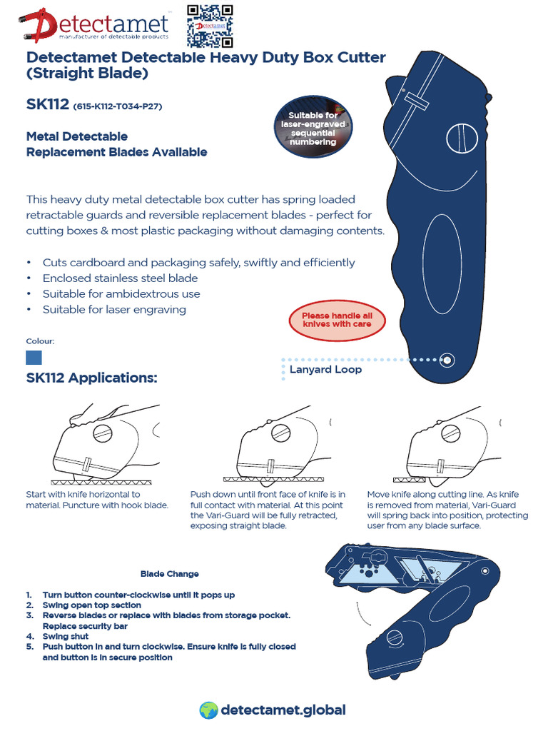Detectable Heavy Duty Box Cutter | PDF