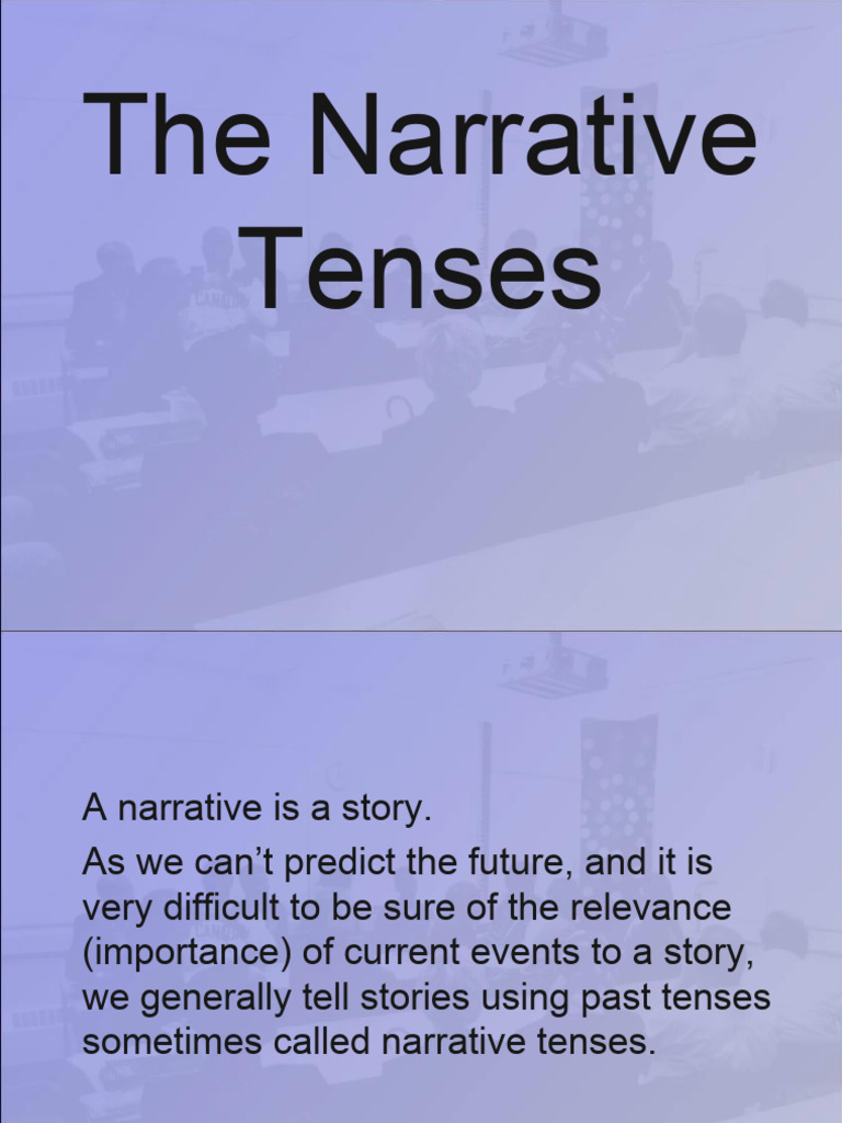 Narrative Tenses1 | PDF | Grammatical Tense