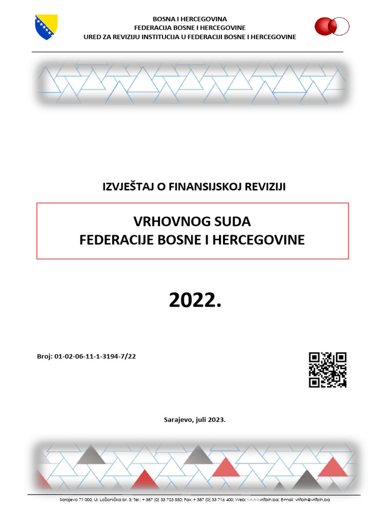 FR 2022 Vrhovni Sud FBiH | PDF