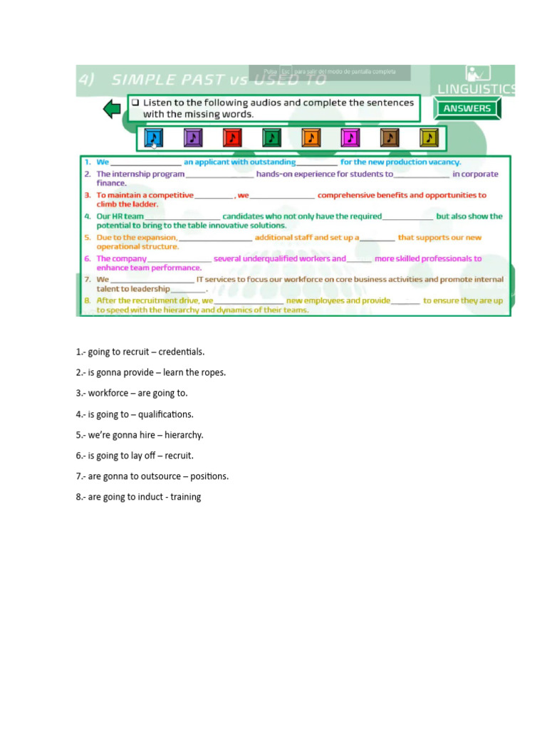 Exercices Unit 5 (Part 2) | PDF