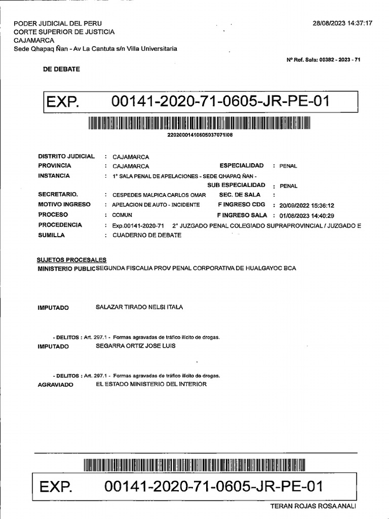 Exp. N°141-2020-71 | PDF