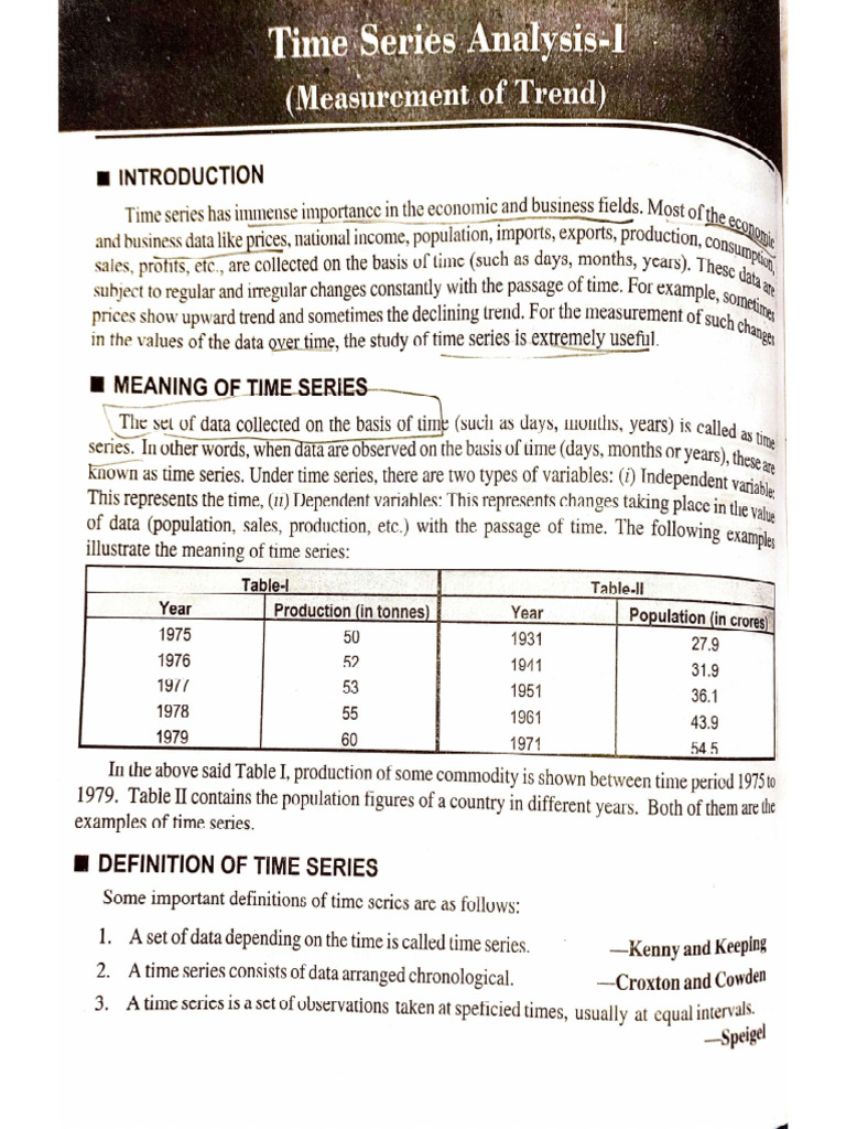 Time Series | PDF