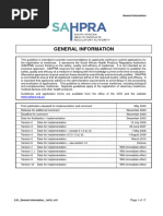 SAHPRA General Information Guideline On Applications For Registration ...