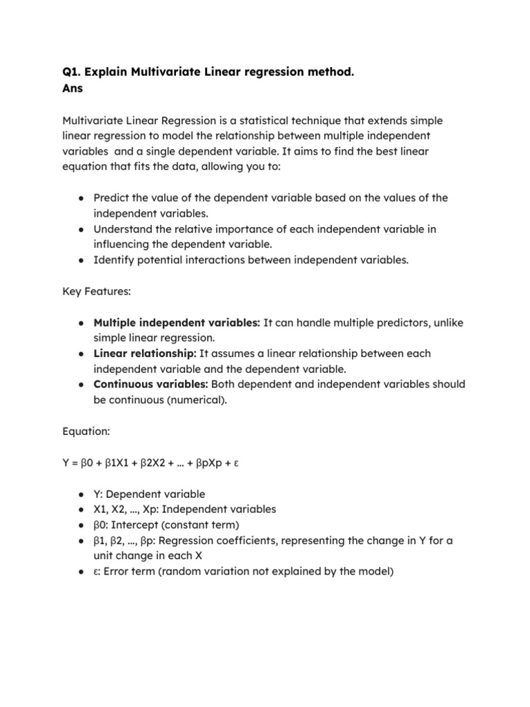 ML Mod 2 | Download Free PDF | Dependent And Independent Variables | Logistic Regression
