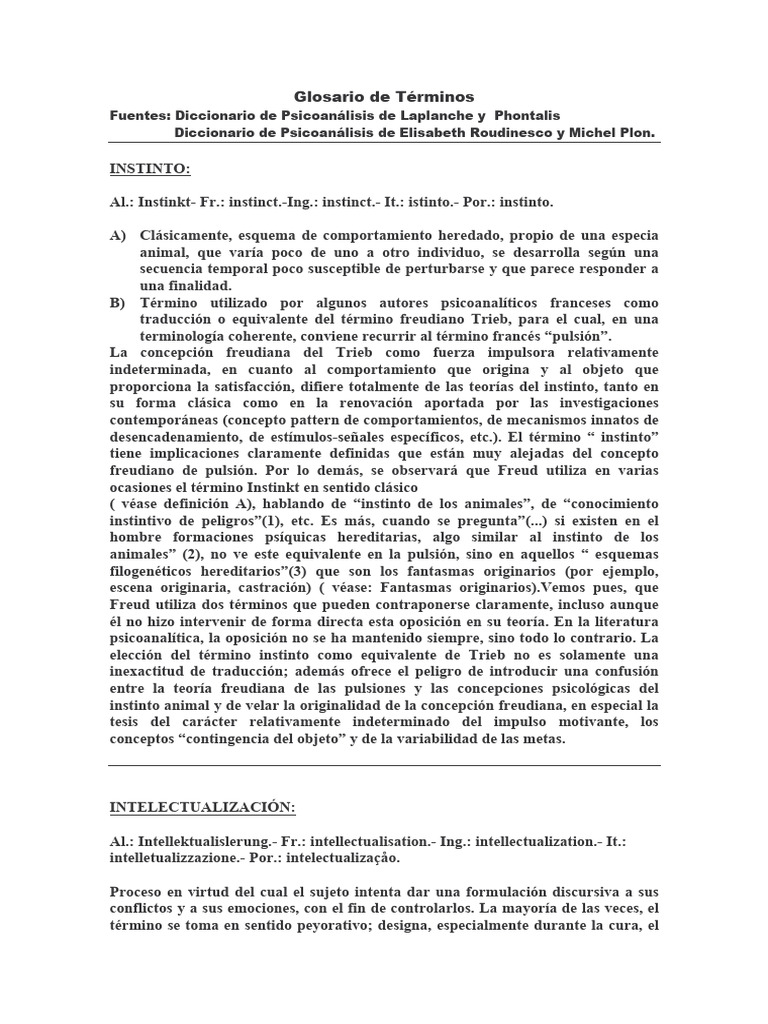 Glosario de Conceptos y Términos | PDF