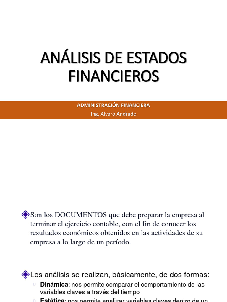 Tema 2 - Analisis de Eeff | PDF | Contabilidad | Depreciación