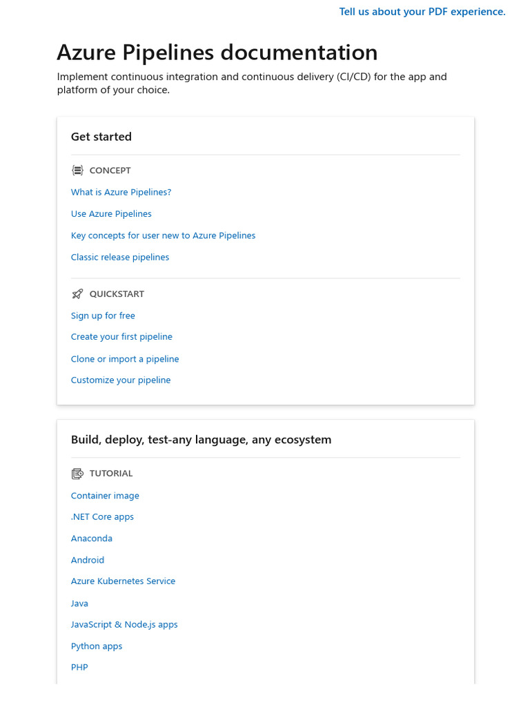 Azure Devops Pipelines Azure Devops | PDF | Version Control | Microsoft ...