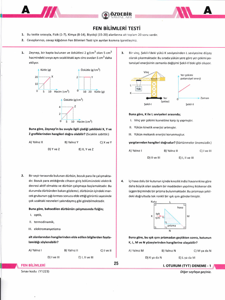 Özdebi̇r Tyt Fen | PDF